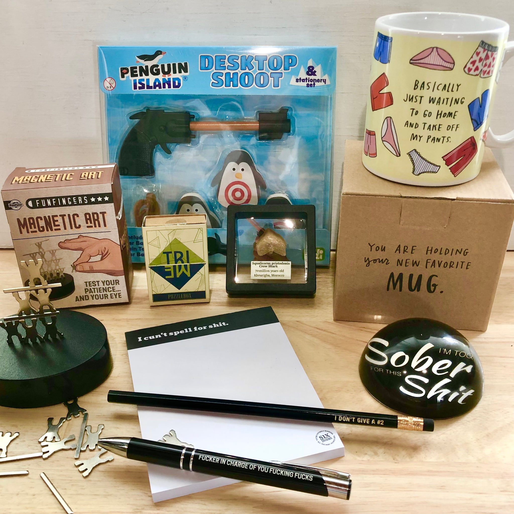 Stationery addict / office humour MYSTERY gift box – Six Things Shop ...