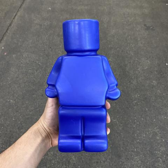 The original robot lego block human / character planter pot vase – Six ...