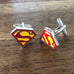 Superhero cuff link pair - various – Six Things Shop Australia
